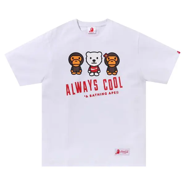 A BATHING APE X Coca-cola Milo Tee - White