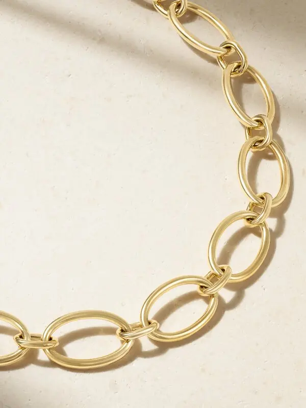 FOUNDRAE Oval Link 18-karat Chain Necklace - Gold