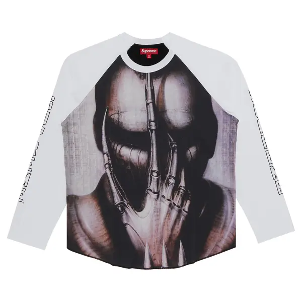 Supreme H.r. Giger Raglan Long-sleeve Top - White