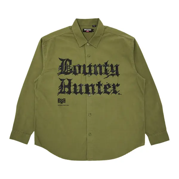 Supreme X Bounty Hunter Ripstop Shirt 'olive - Green