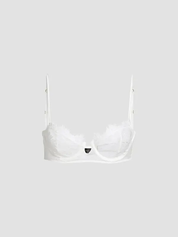 Kiki De Montparnasse Jolie Lace Underwire Balconette Bra - Ivory