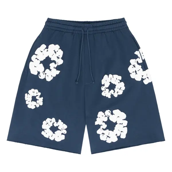 DENIM TEARS The Cotton Wreath Shorts - Blue