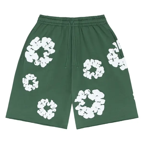 DENIM TEARS The Cotton Wreath Shorts - Green