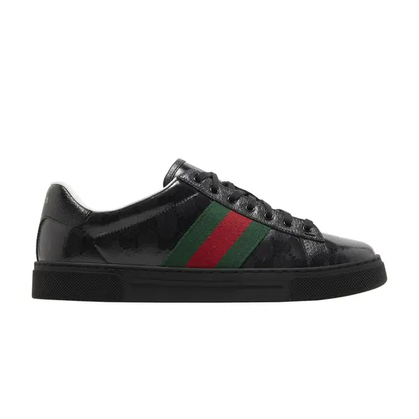 Gucci Ace Gg Crystal Canvas Sneakers - Black