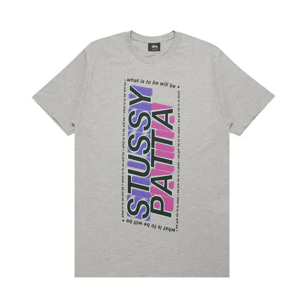 StÜssy X Patta What It Is To Be Will Be Tee - Grey