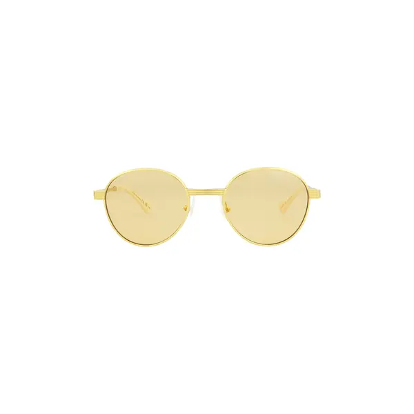 Gucci Round Frame Sunglasses 'gold - Yellow