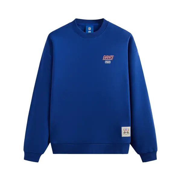 Kith For The Nfl Giants Helmet Nelson Vintage Crewneck - Blue