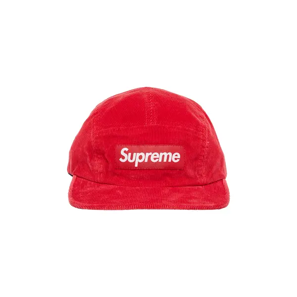 Supreme Corduroy Camp Cap - Red
