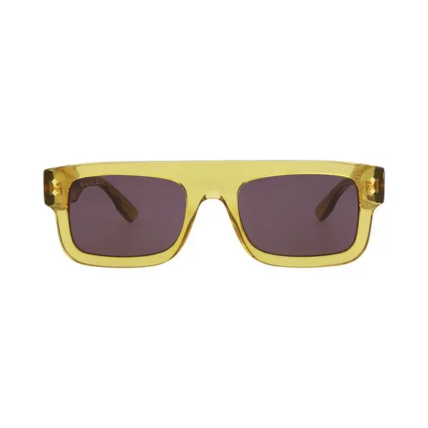 Gucci Square Frame Sunglasses - Yellow