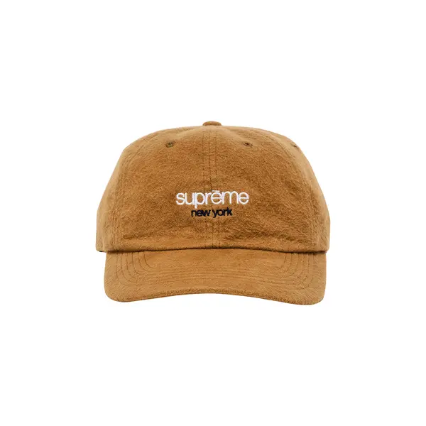 Supreme Washed Flannel 6-panel Cap - Tan