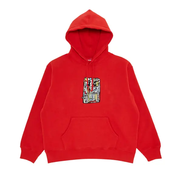 Supreme Neil Blender Mosaic Hooded Sweatshirt - Red