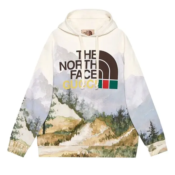 Gucci X The North Face 'trail Print' Sweatshirt - Multicolor