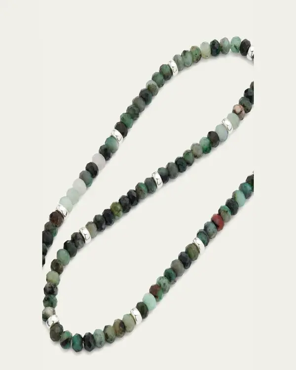 JAN LESLIE And Sterling Silver Beaded Necklace
