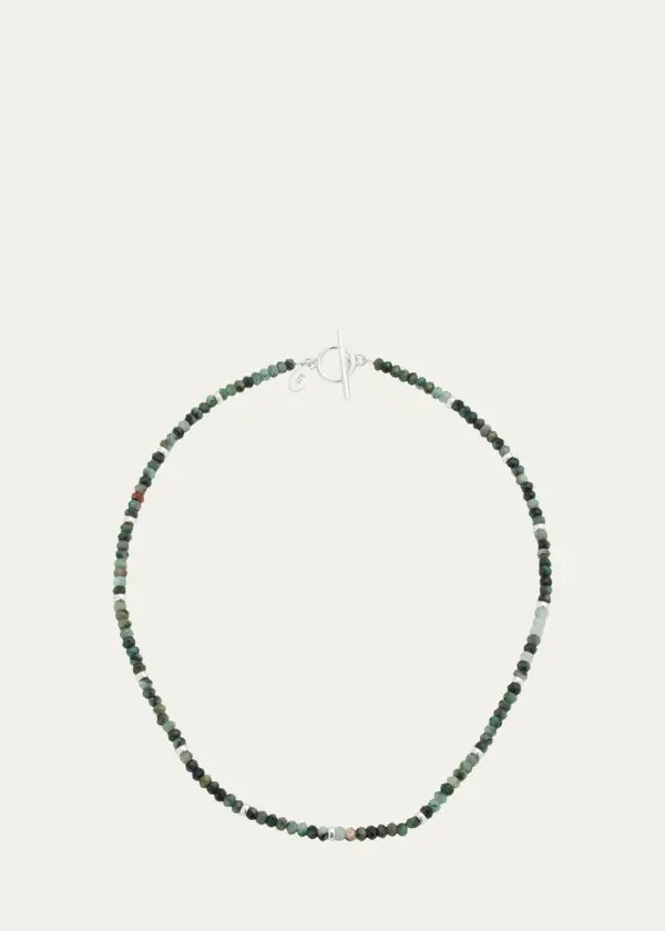 JAN LESLIE And Sterling Silver Beaded Necklace