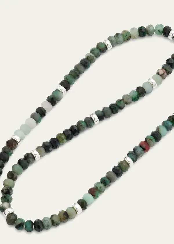 JAN LESLIE And Sterling Silver Beaded Necklace