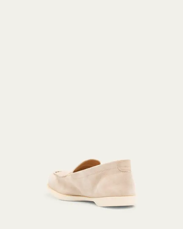 John Lobb Pace Suede Loafers - Navy