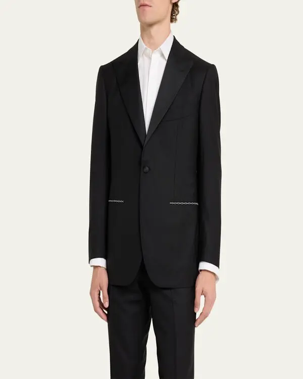 Cesare Attolini 150s Wool Grosgrain Tuxedo