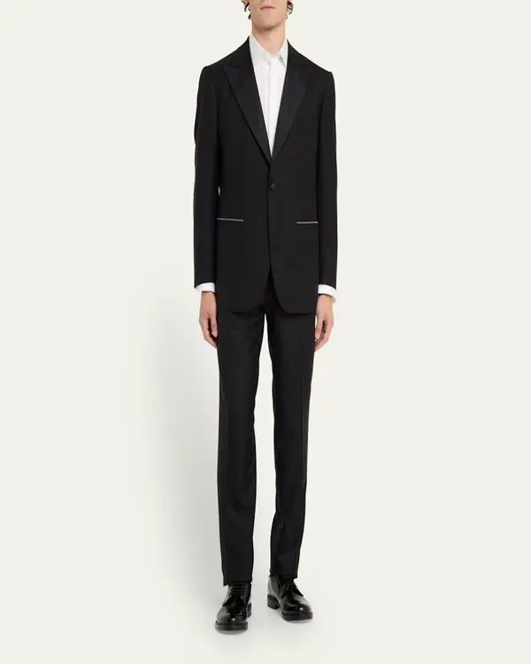 Cesare Attolini 150s Wool Grosgrain Tuxedo