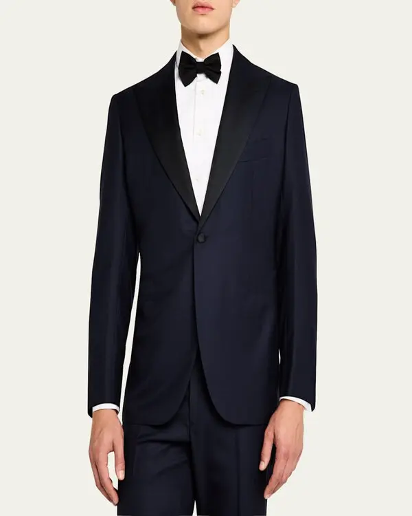 Cesare Attolini 150s Wool Grosgrain Tuxedo