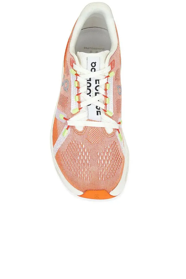 On Cloudeclipse Sneaker In Orange - Flame & Ivory