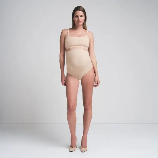 SKIMS Fits Everybody Maternity Banded High Waisted Brief - Sand