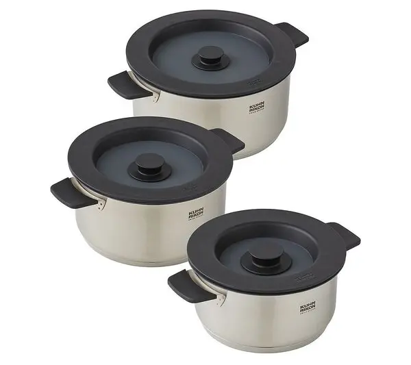 KUHN RIKON 3-piece Smart & Compact Pot Set