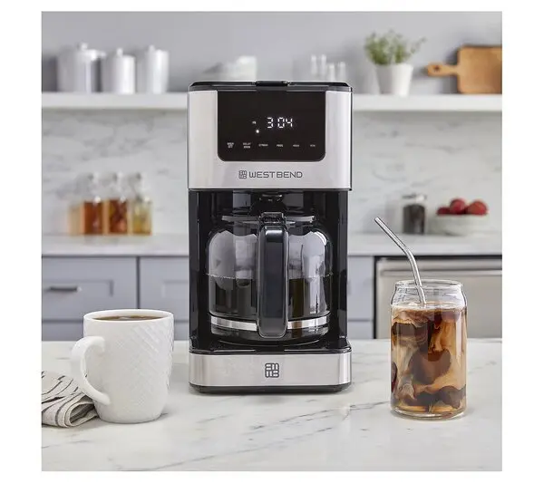 WEST BEND 12-cup Touchscreen Hot & Iced Coffee Aker