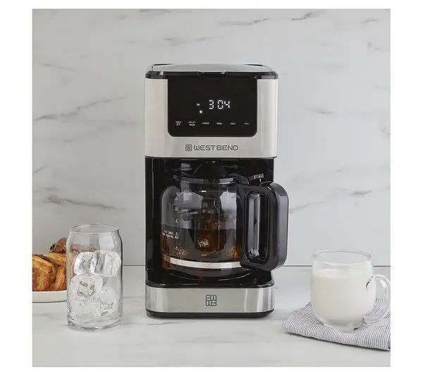 WEST BEND 12-cup Touchscreen Hot & Iced Coffee Aker
