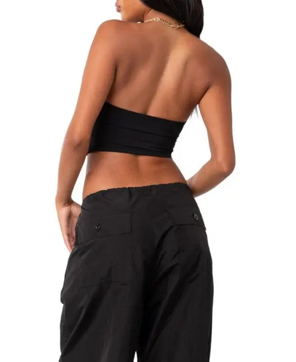 EDIKTED Darcey Cut-out Tube Top - Black