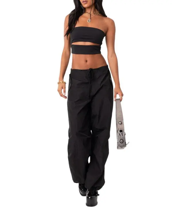 EDIKTED Darcey Cut-out Tube Top - Black