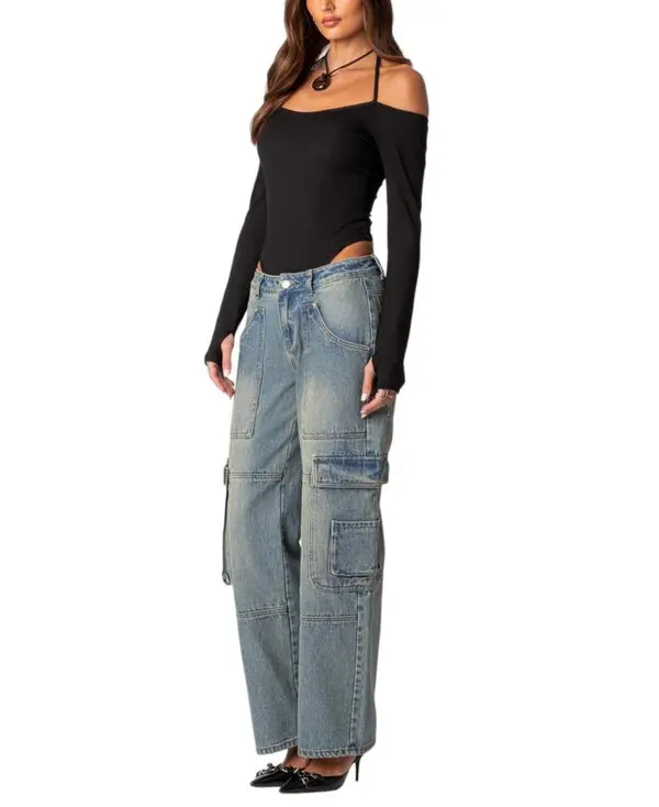 EDIKTED Ribbed Bodysuit
