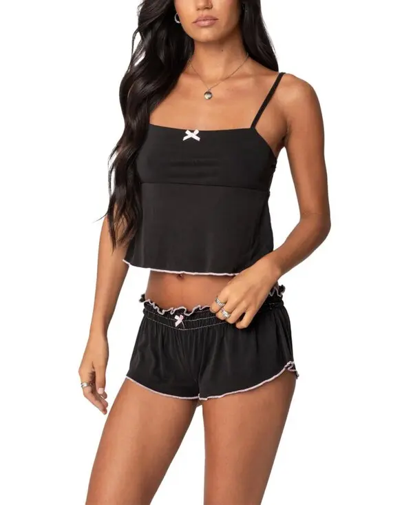 EDIKTED Alice Tank Top - Black