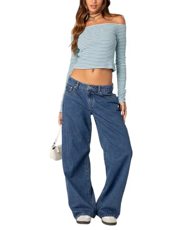 EDIKTED Canary Ribbed Top - Mix