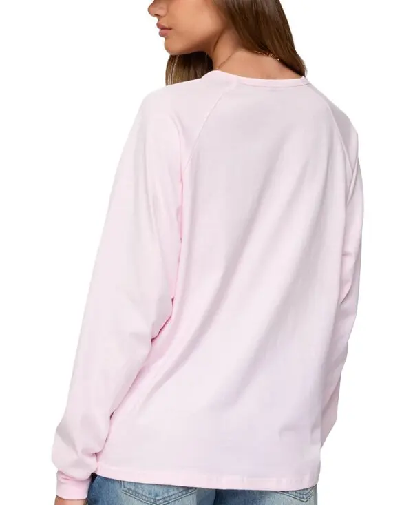 EDIKTED 80 Oversized Tee - Light-pink