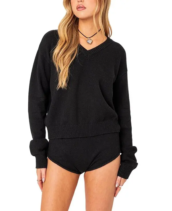 EDIKTED Oversized Sweater - Black