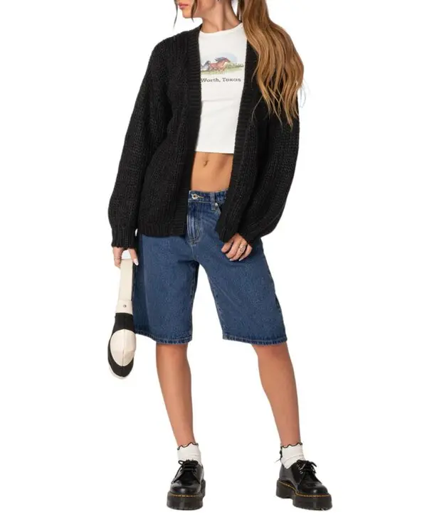 EDIKTED Anina Oversized Knit Cardigan