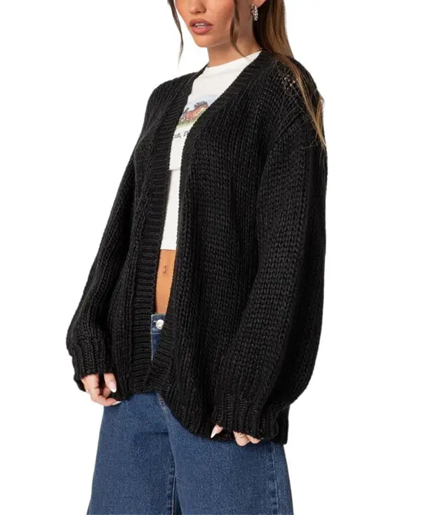 EDIKTED Anina Oversized Knit Cardigan