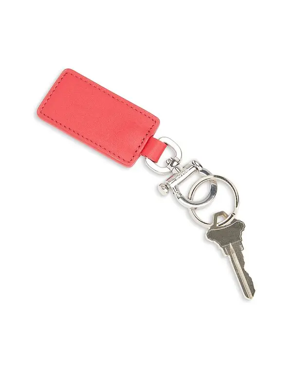 ROYCE NEW YORK Leather Luxe Key Chain - Magenta