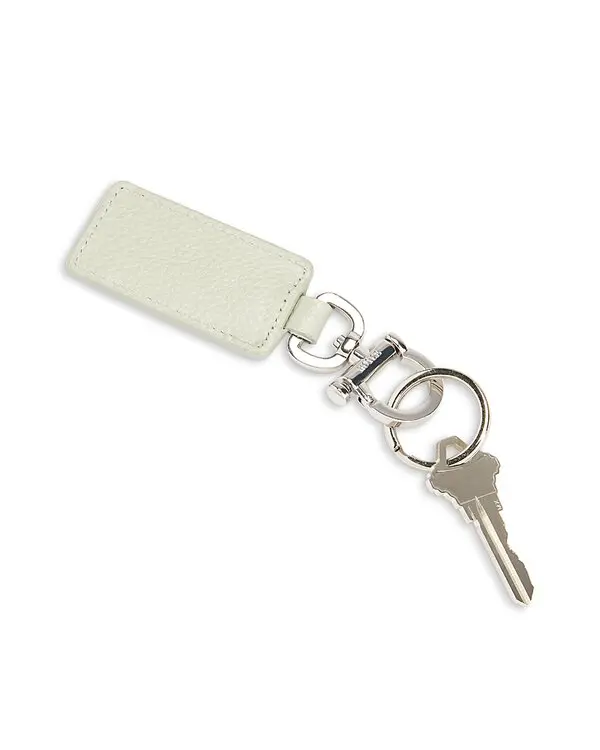 ROYCE NEW YORK Leather Luxe Key Chain - Sage Green