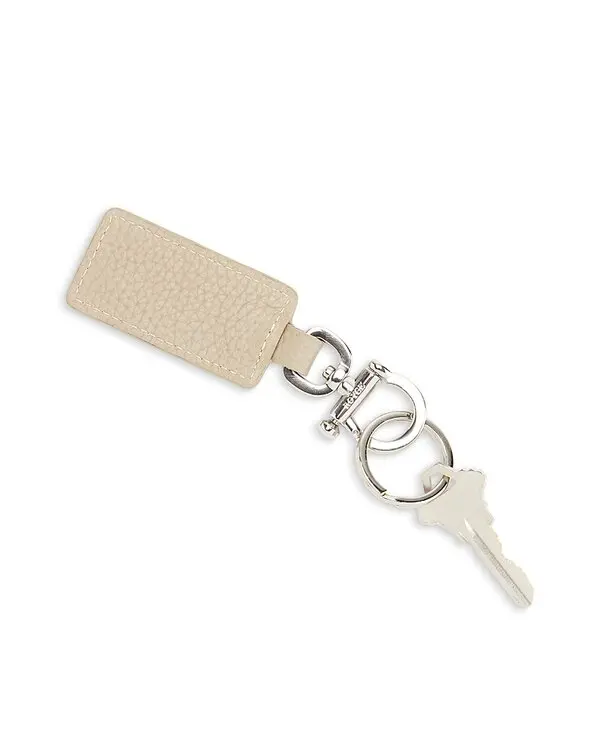 ROYCE NEW YORK Leather Luxe Key Chain - Taupe