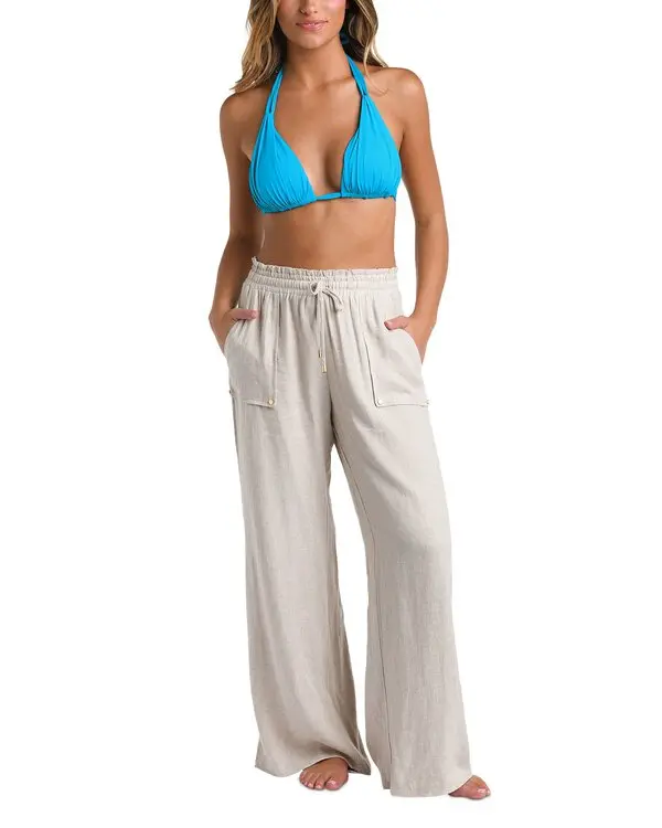 La Blanca Delphine Beach Cover Up Pants - Taupe