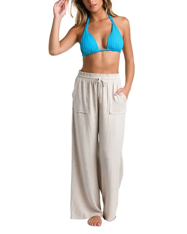 La Blanca Delphine Beach Cover Up Pants - Taupe
