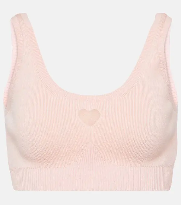 Simone Rocha Love Heart Cutout Bralette - Red