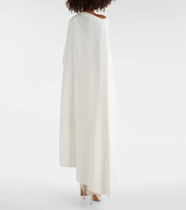 Valentino Garavani Caped Asymmetric Midi Dress