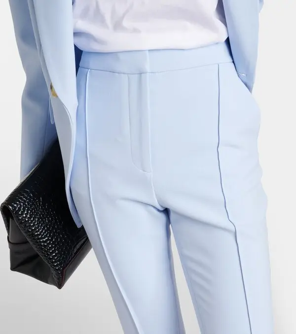 Veronica Beard Tani Cropped Flared Pants