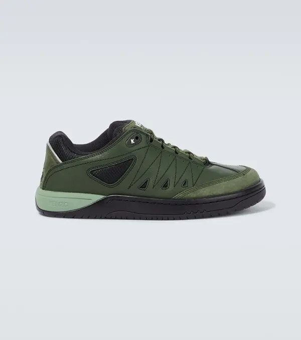Kenzo Pxt Leather Sneakers - Green