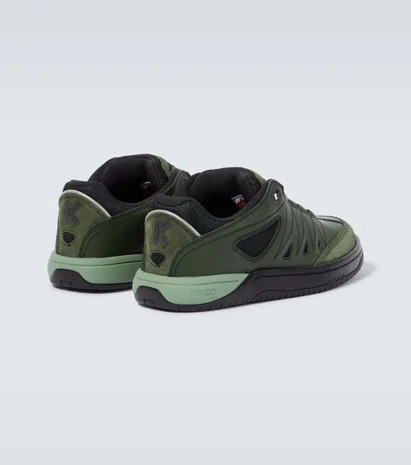 Kenzo Pxt Leather Sneakers - Green