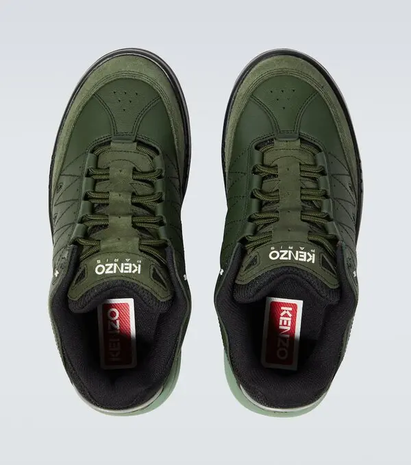 Kenzo Pxt Leather Sneakers - Green