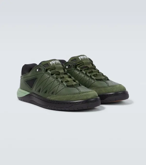Kenzo Pxt Leather Sneakers - Green