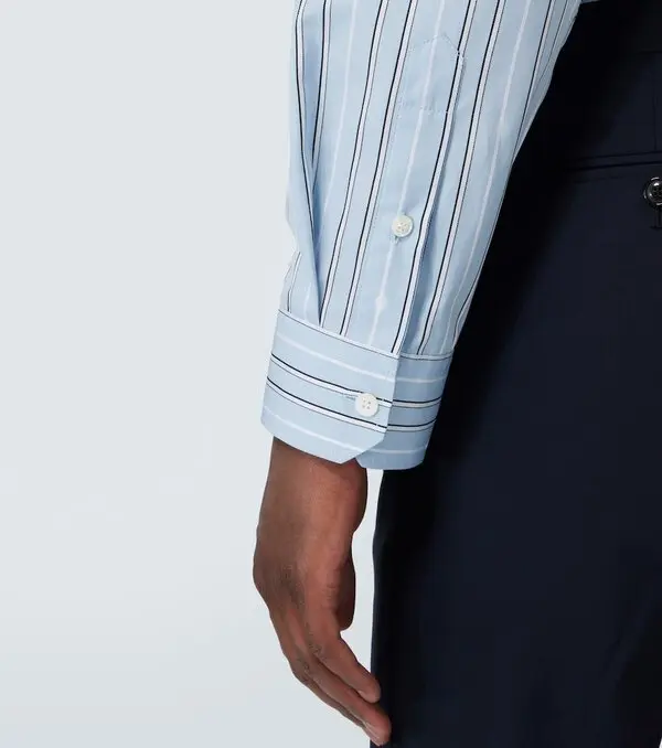 Versace Striped Cotton Poplin Shirt